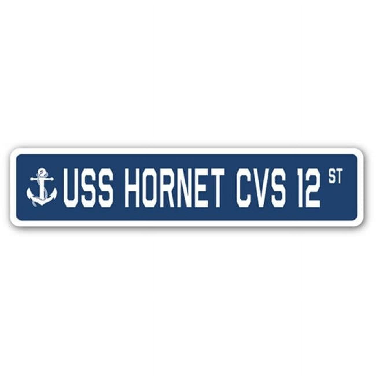 4 x 18 in. A-16 Street Sign - USS Hornet CVS 12 - Walmart.com