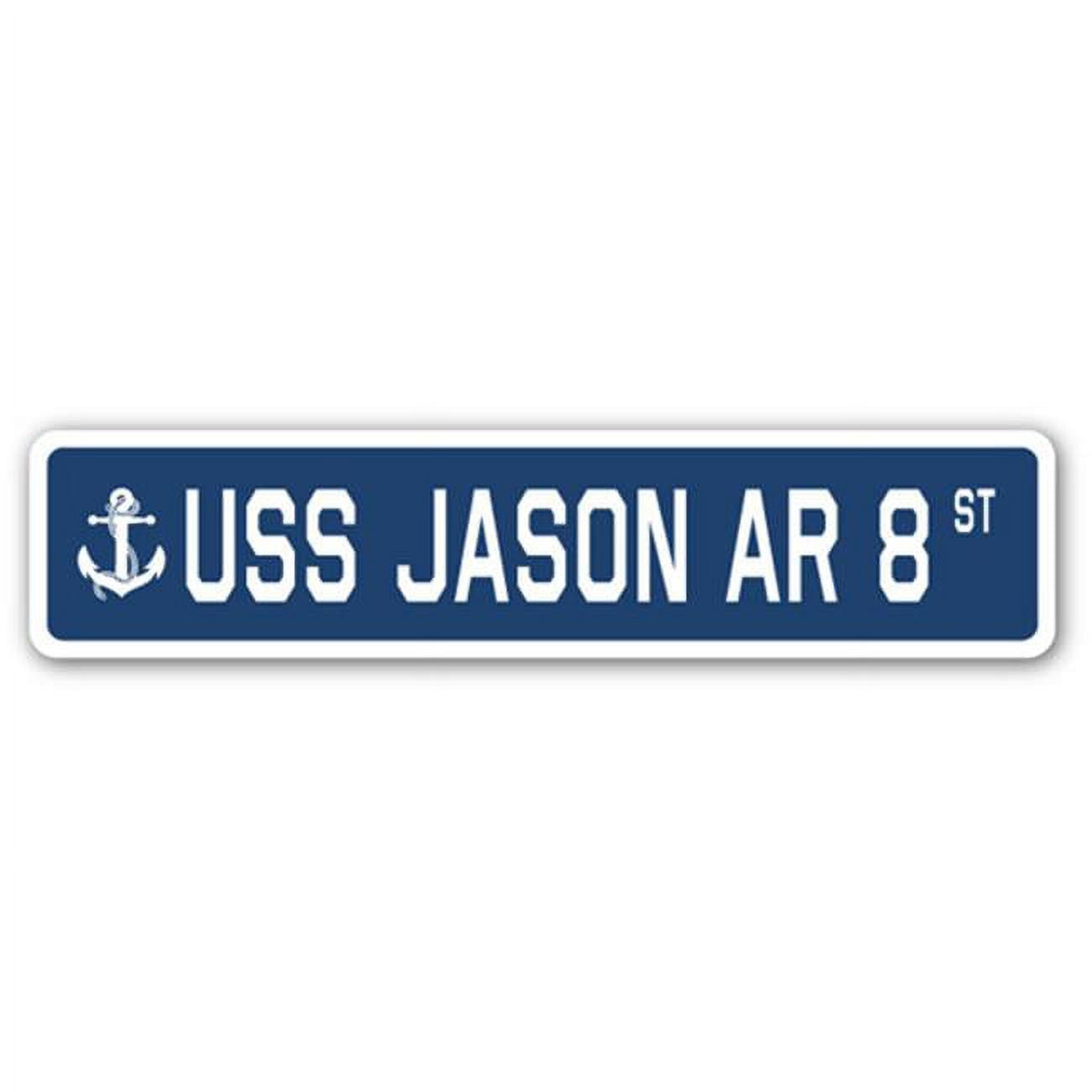 4 x 18 in. A-16 Street Sign - USS Jason AR 8 - Walmart.com