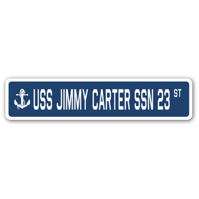 4 x 18 in. A-16 Street Sign - USS Jimmy Carter SSN 23 - Walmart.com