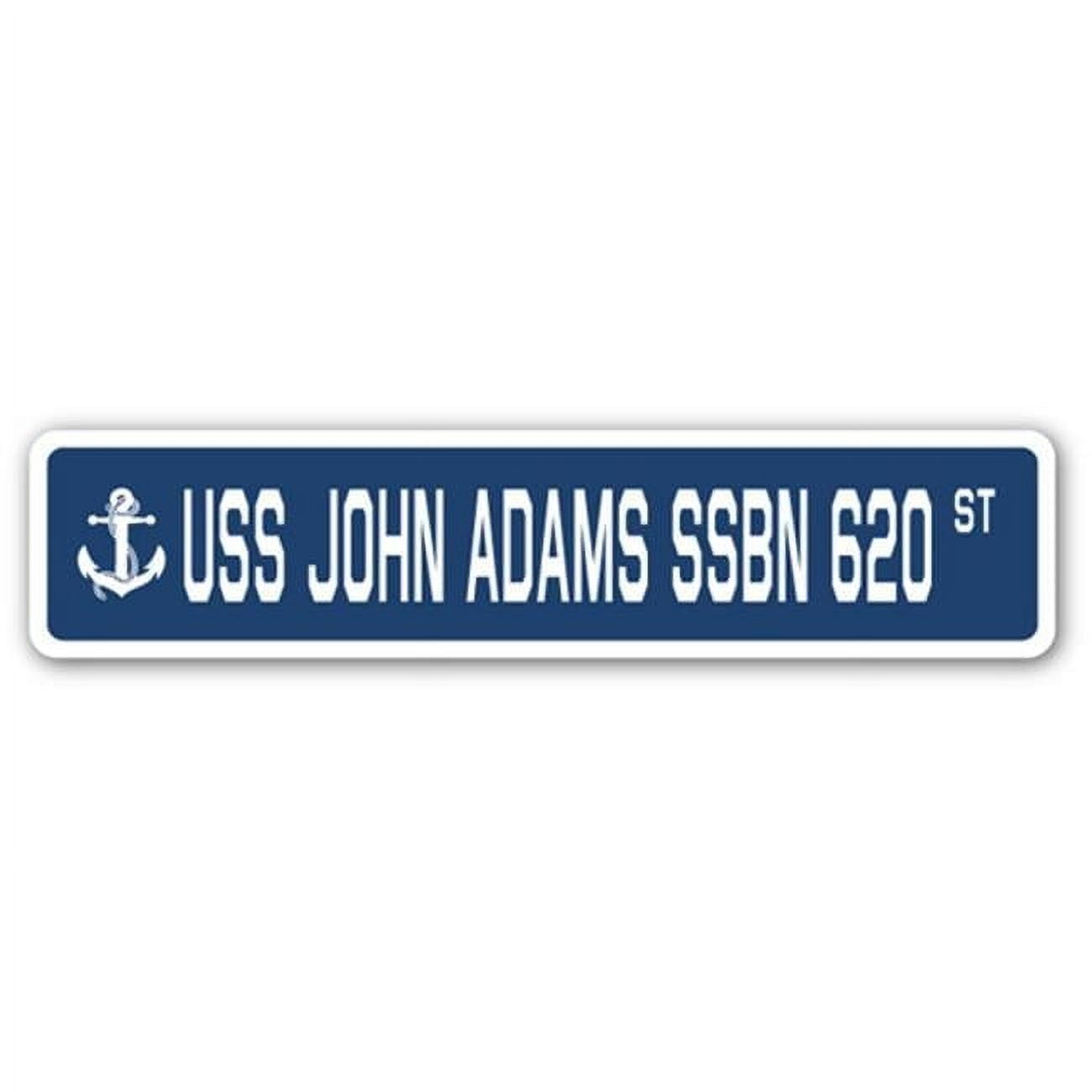 4 x 18 in. A-16 Street Sign - USS John Adams SSBN 620 - Walmart.com