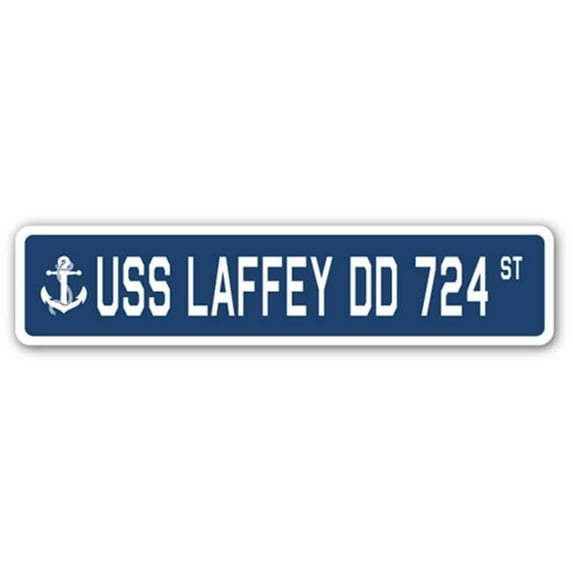 4 x 18 in. A-16 Street Sign - USS Laffey DD 724 - Walmart.com