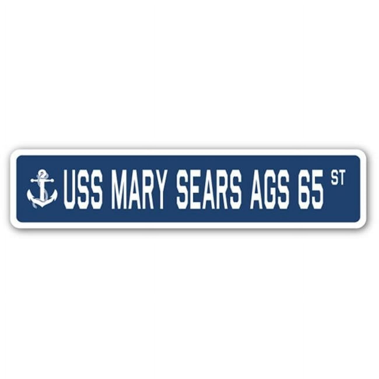 4 x 18 in. A-16 Street Sign - USS Mary Sears AGS 65 - Walmart.com