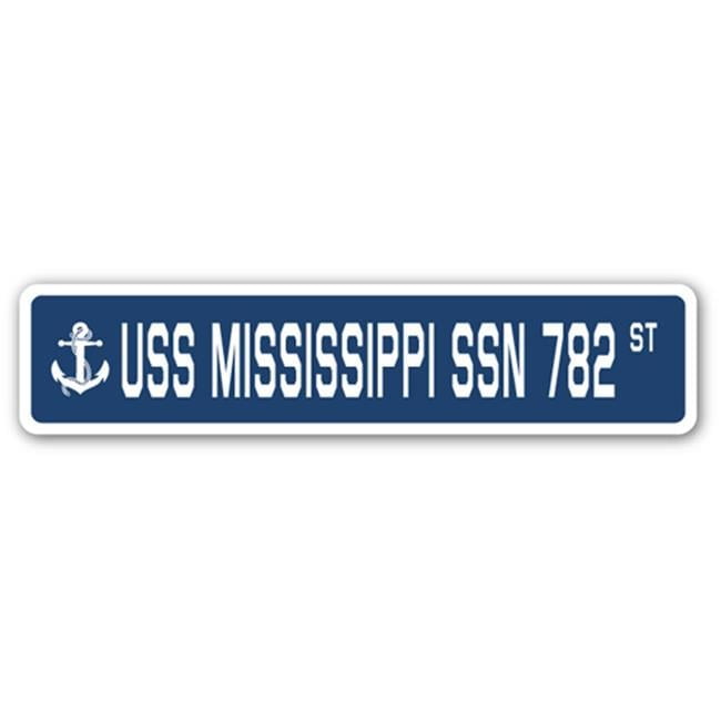 4 x 18 in. A-16 Street Sign - USS Mississippi SSN 782 - Walmart.com