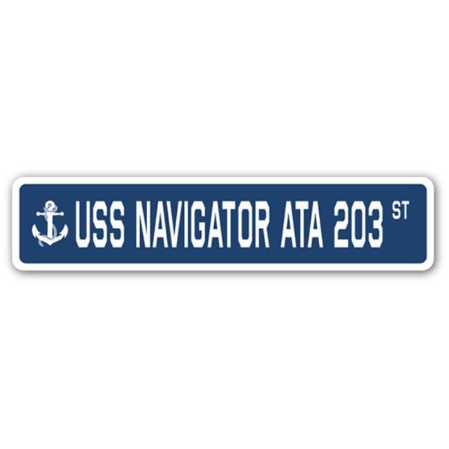 4 x 18 in. A-16 Street Sign - USS Navigator ATA 203 - Walmart.com