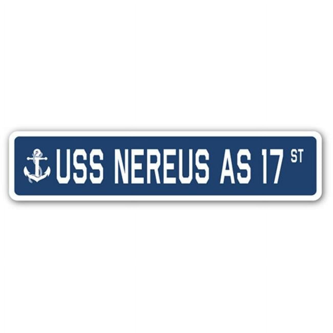 4 x 18 in. A-16 Street Sign - USS Nereus AS 17 - Walmart.com