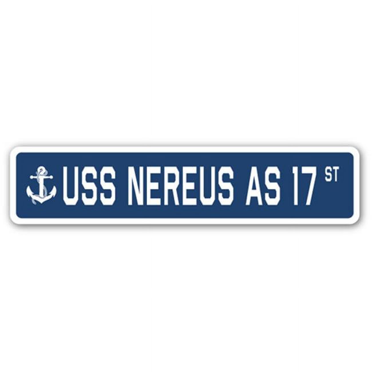 4 x 18 in. A-16 Street Sign - USS Nereus AS 17 - Walmart.com