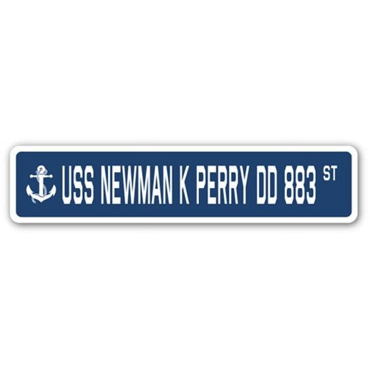 4 x 18 in. A-16 Street Sign - USS Newman K Perry DD 883 - Walmart.com