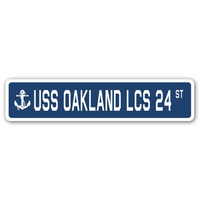 4 x 18 in. A-16 Street Sign - USS Oakland LCS 24 - Walmart.com