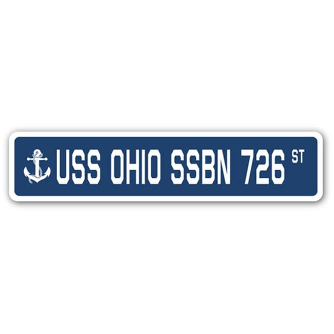 4 x 18 in. A-16 Street Sign - USS Ohio SSBN 726 - Walmart.com