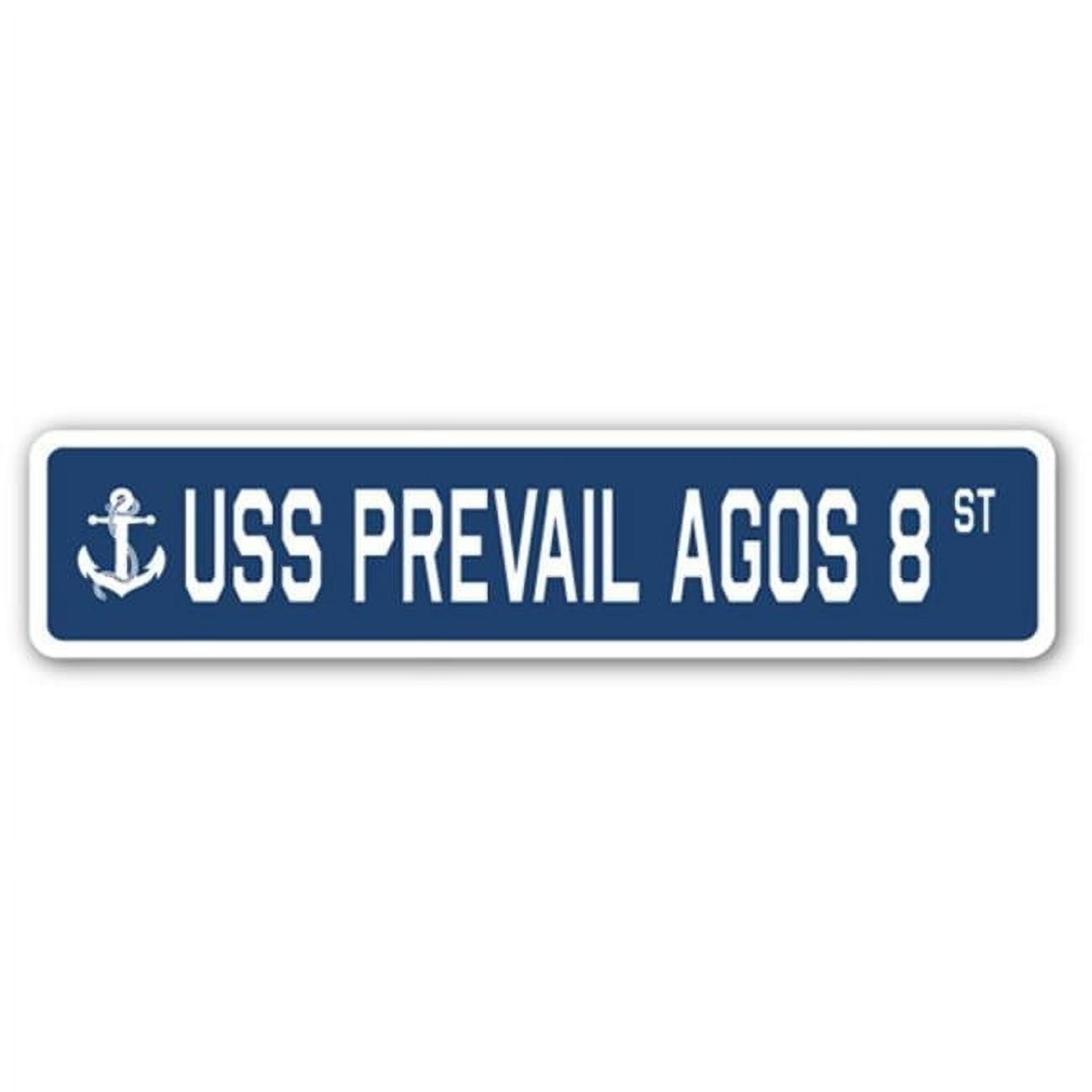 4 x 18 in. A-16 Street Sign - USS Prevail AGOS 8 - Walmart.com
