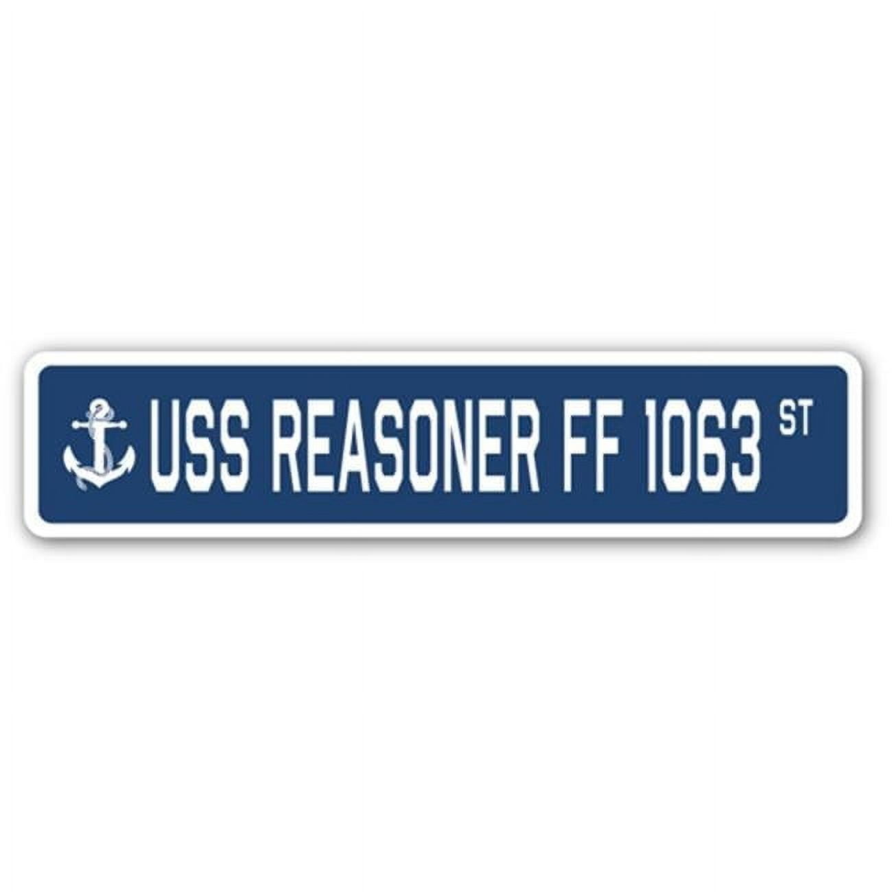 4 x 18 in. A-16 Street Sign - USS Reasoner FF 1063 - Walmart.com