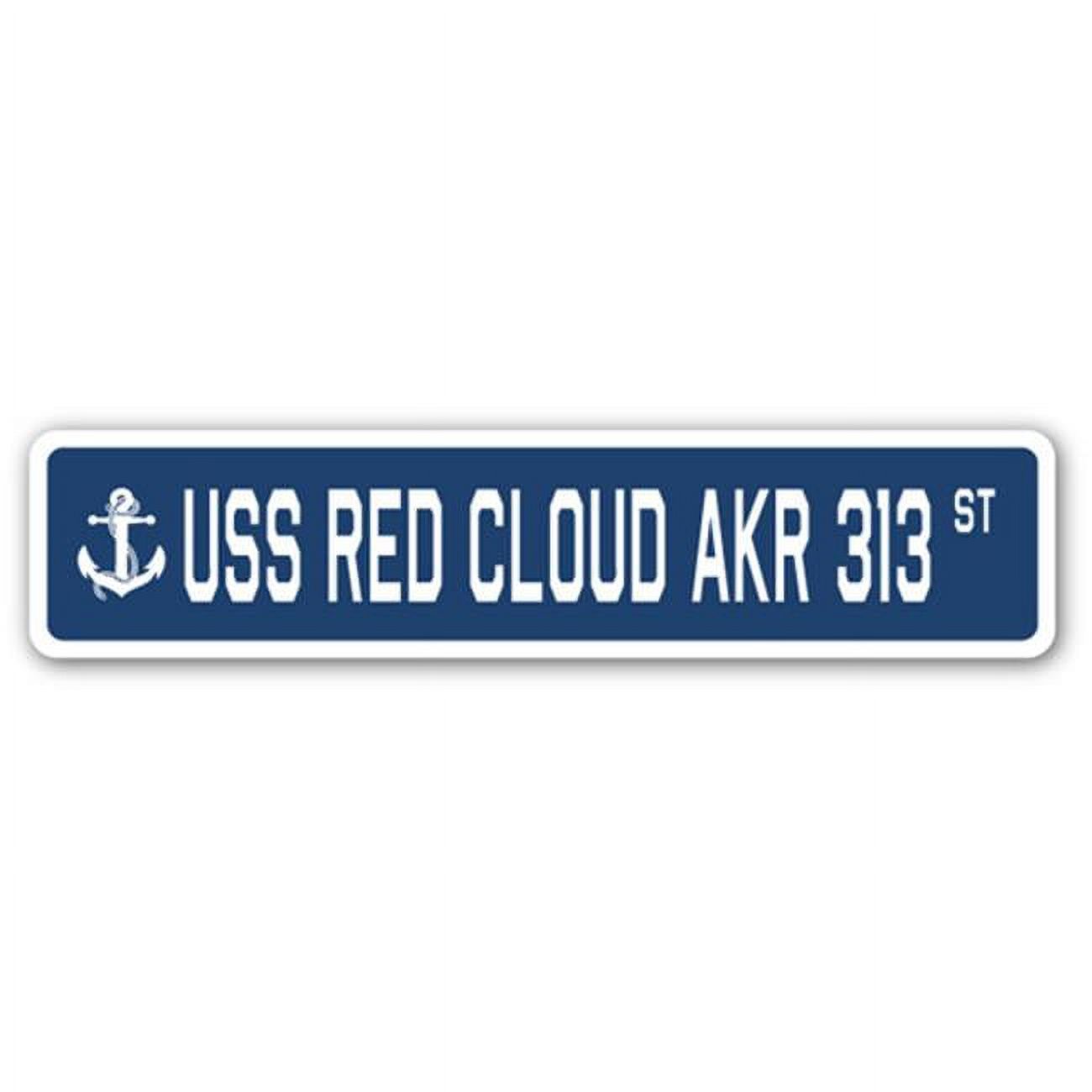 4 x 18 in. A-16 Street Sign - USS Red Cloud AKR 313 - Walmart.com