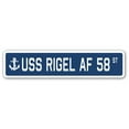 4 x 18 in. A-16 Street Sign - USS Rigel AF 58 - Walmart.com
