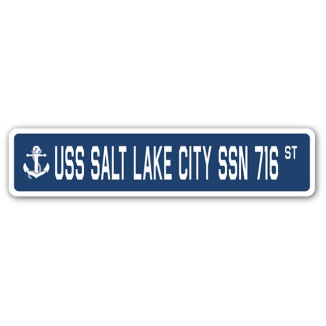 4 x 18 in. A-16 Street Sign - USS Salt Lake City SSN 716 - Walmart.com