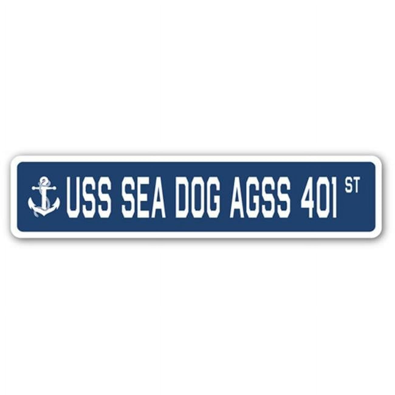 4 x 18 in. A-16 Street Sign - USS Sea Dog AGSS 401 - Walmart.com