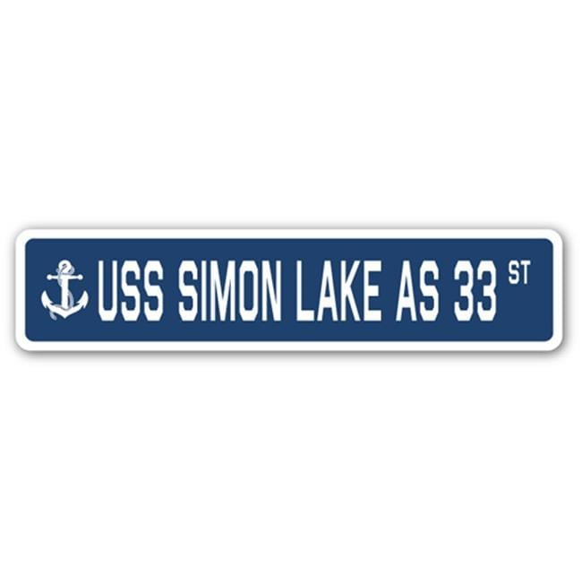 4 x 18 in. A-16 Street Sign - USS Simon Lake AS 33 - Walmart.com