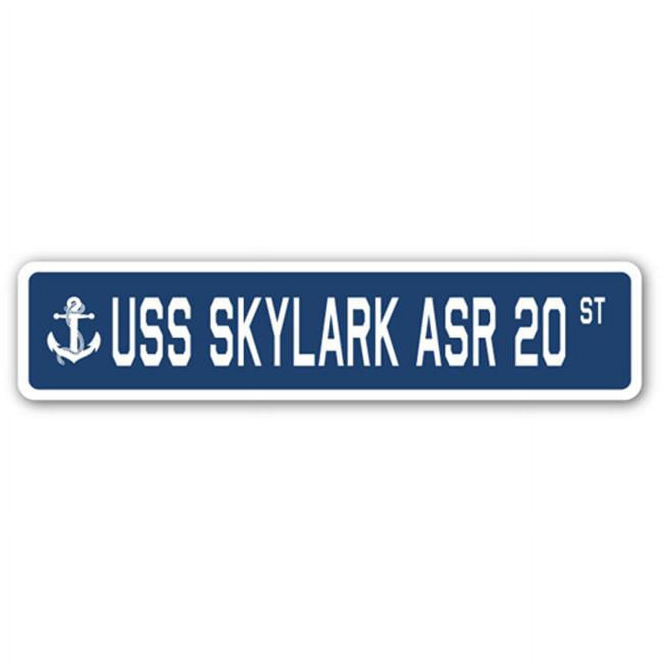 4 x 18 in. A-16 Street Sign - USS Skylark ASR 20 - Walmart.com