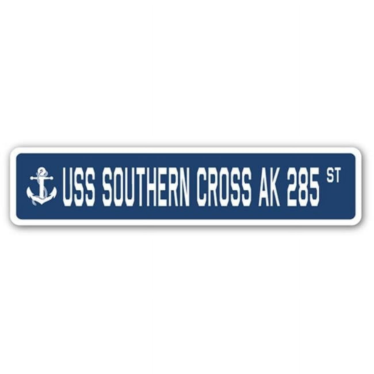 4 x 18 in. A-16 Street Sign - USS Southern Cross AK 285 - Walmart.com