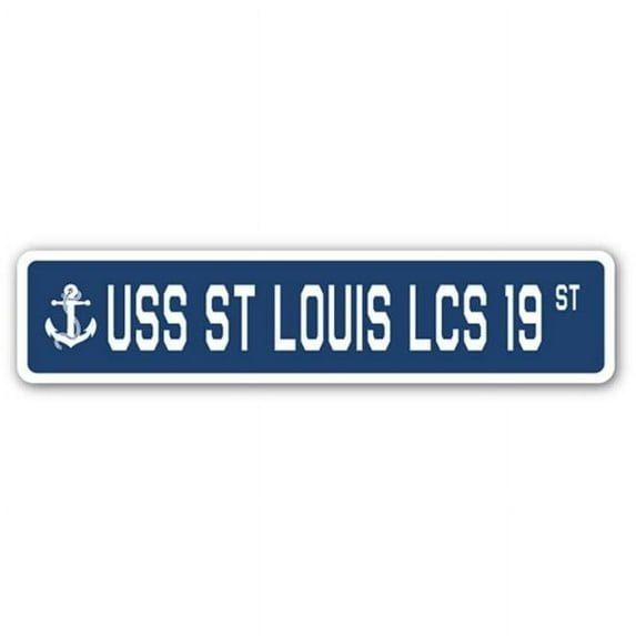 4 x 18 in. A-16 Street Sign - USS St Louis LCS 19 - Walmart.com