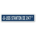 4 x 18 in. A-16 Street Sign - USS Stanton DE 247 - Walmart.com