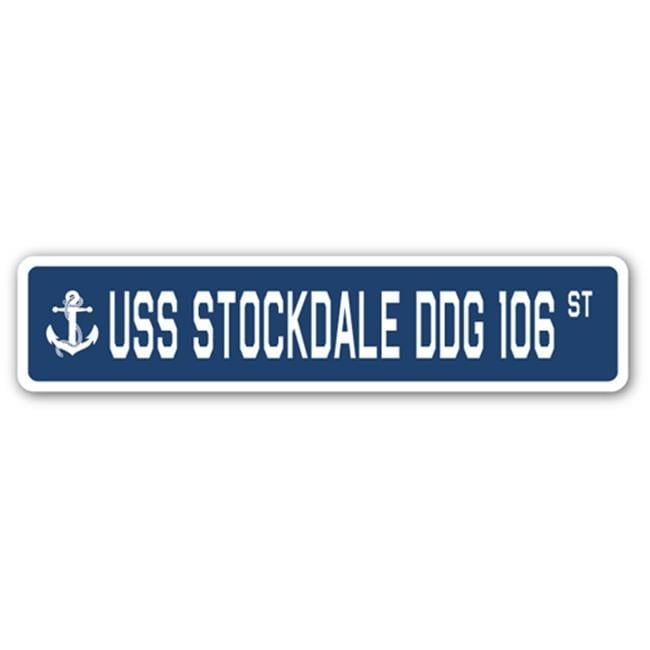 4 x 18 in. A-16 Street Sign - USS Stockdale DDG 106 - Walmart.com