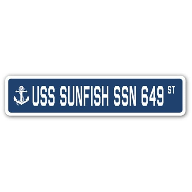 4 x 18 in. A-16 Street Sign - USS Sunfish SSN 649 - Walmart.com