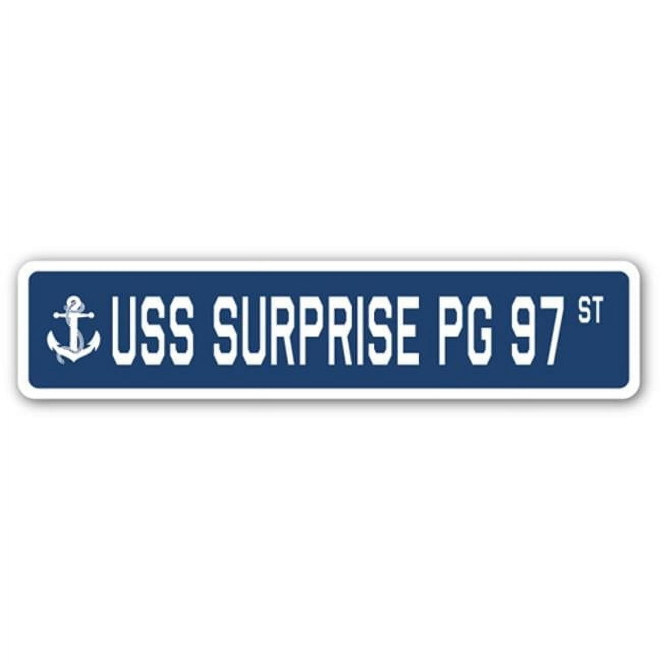 4 x 18 in. A-16 Street Sign - USS Surprise PG 97 - Walmart.com