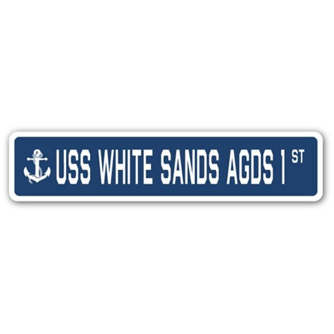4 x 18 in. A-16 Street Sign - USS White Sands AGDS 1 - Walmart.com