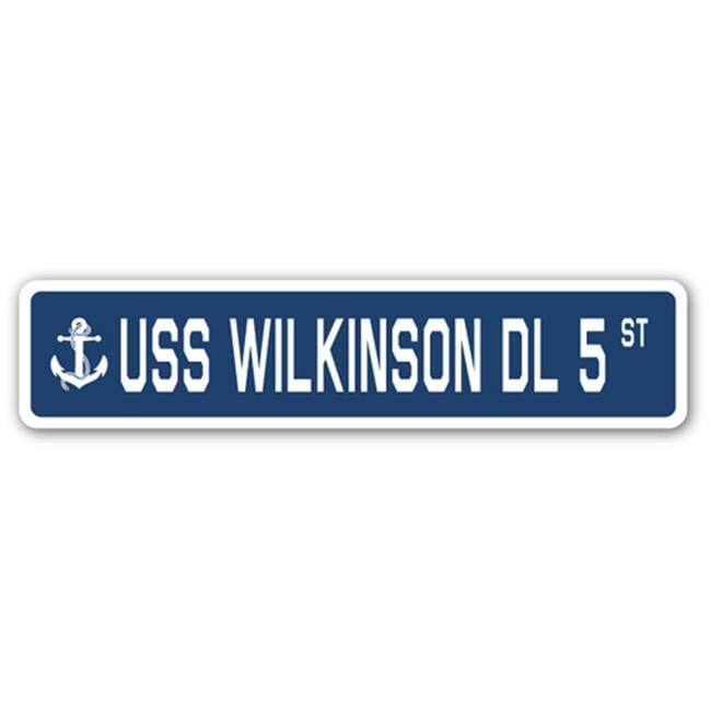 4 x 18 in. A-16 Street Sign - USS Wilkinson DL 5 - Walmart.com