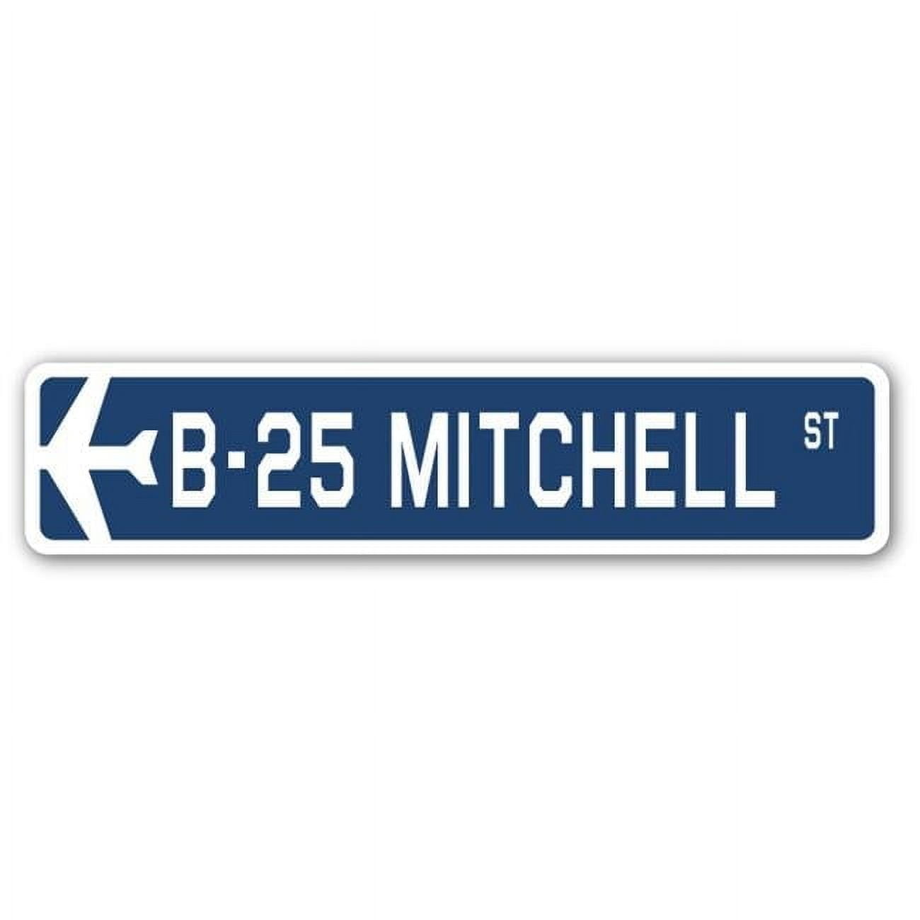 4 x 18 in. Air Force Aircraft Military Street Sign - B-25 Mitchell ...