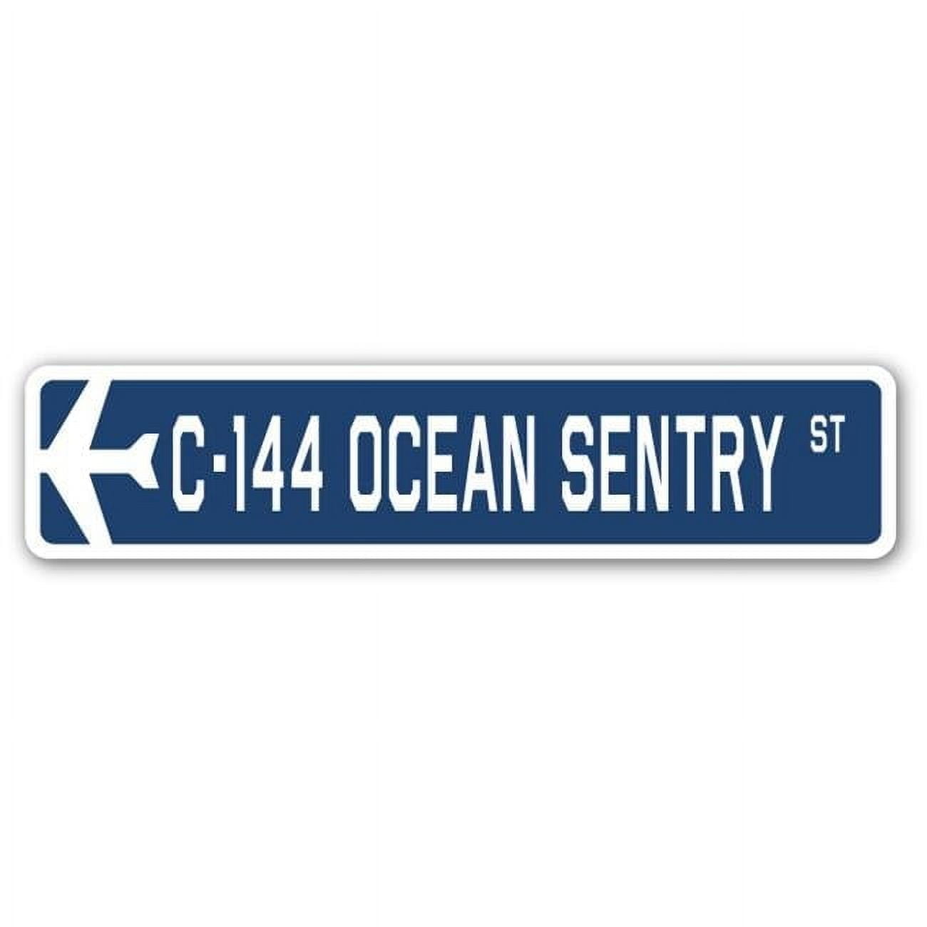 4 x 18 in. Air Force Aircraft Military Street Sign - C-144 Ocean Sentry ...