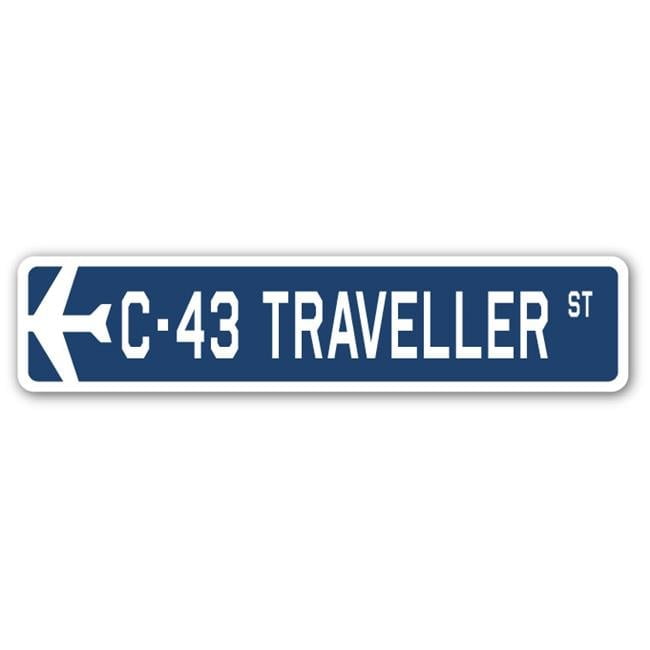 4 x 18 in. Air Force Aircraft Military Street Sign - C-43 Traveller ...