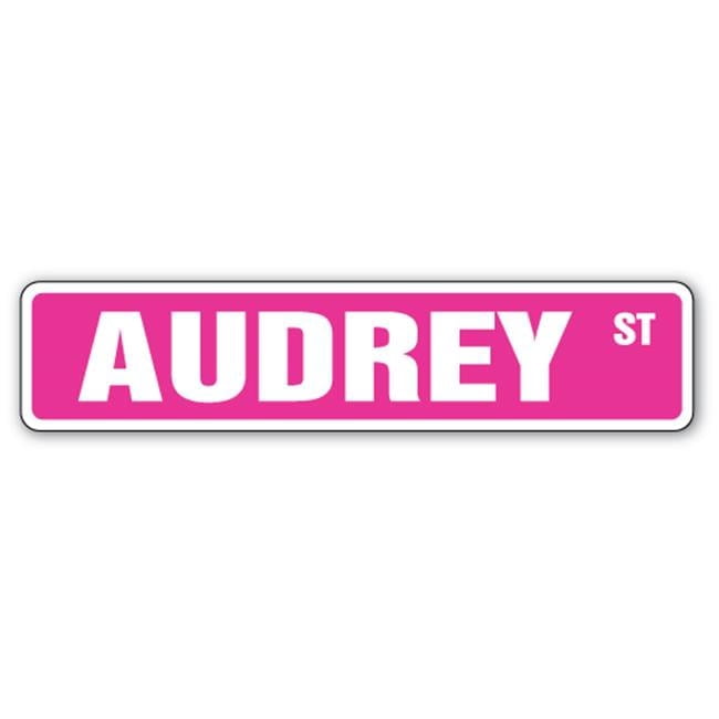4 x 18 in. Audrey Street Sign - Walmart.com