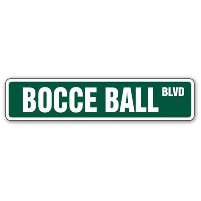 4 x 18 in. Bocce Ball Street Sign - Set Balls Italy Team Game - Walmart.com