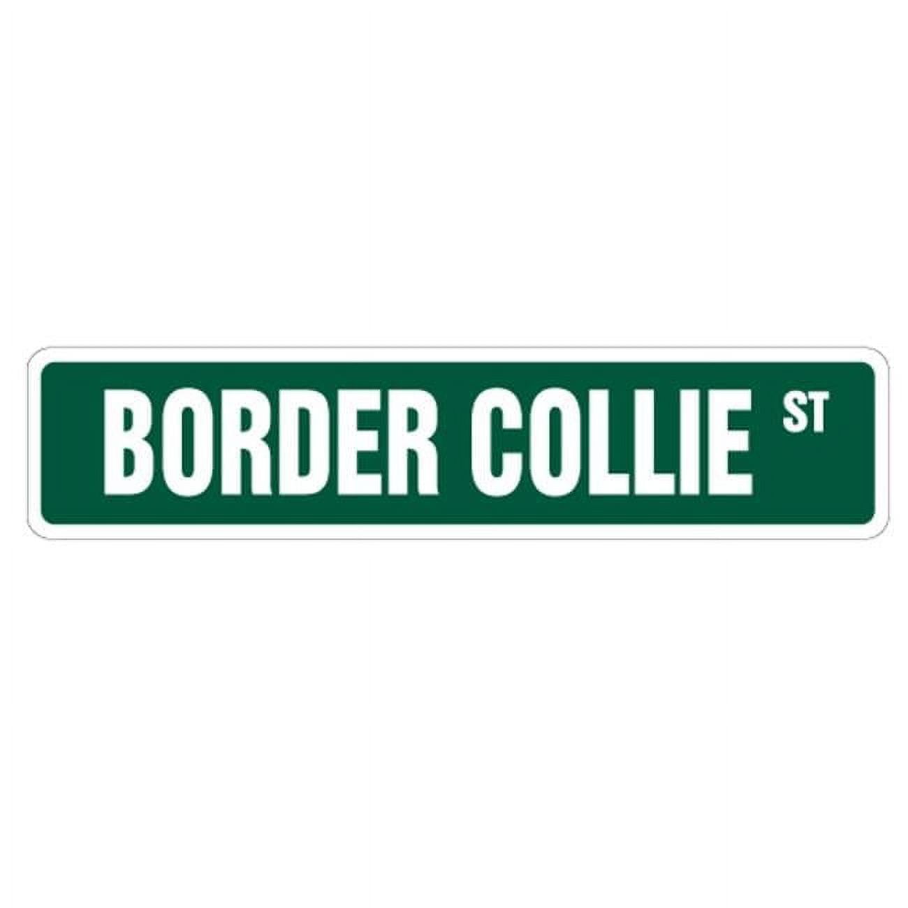 4 x 18 in. Border Collie Street Sign - Walmart.com