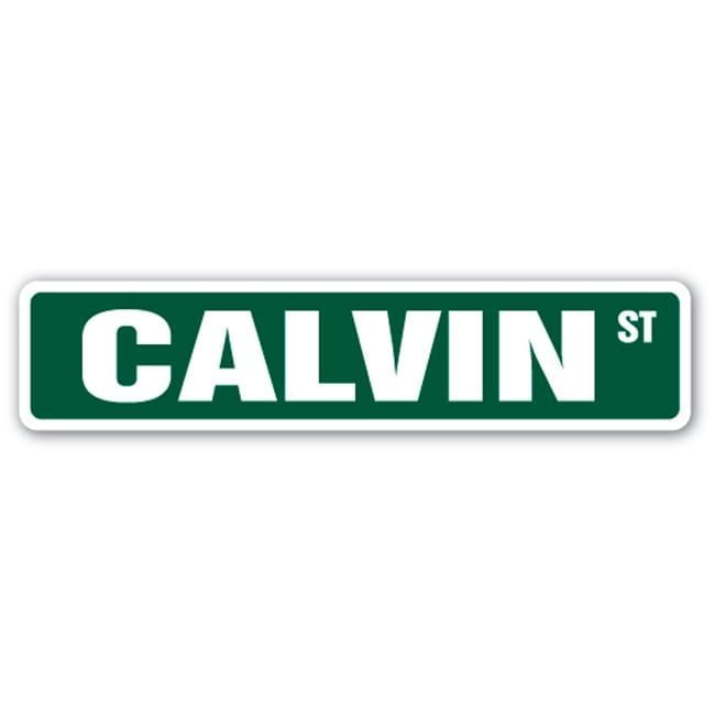 4 x 18 in. Calvin Street Sign - Walmart.com