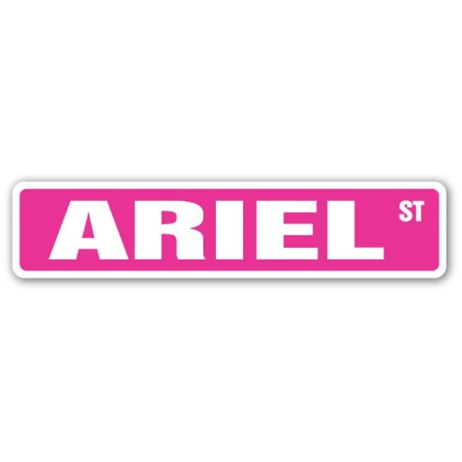 4 x 18 in. Childrens Name Room Street Sign - Ariel - Walmart.com
