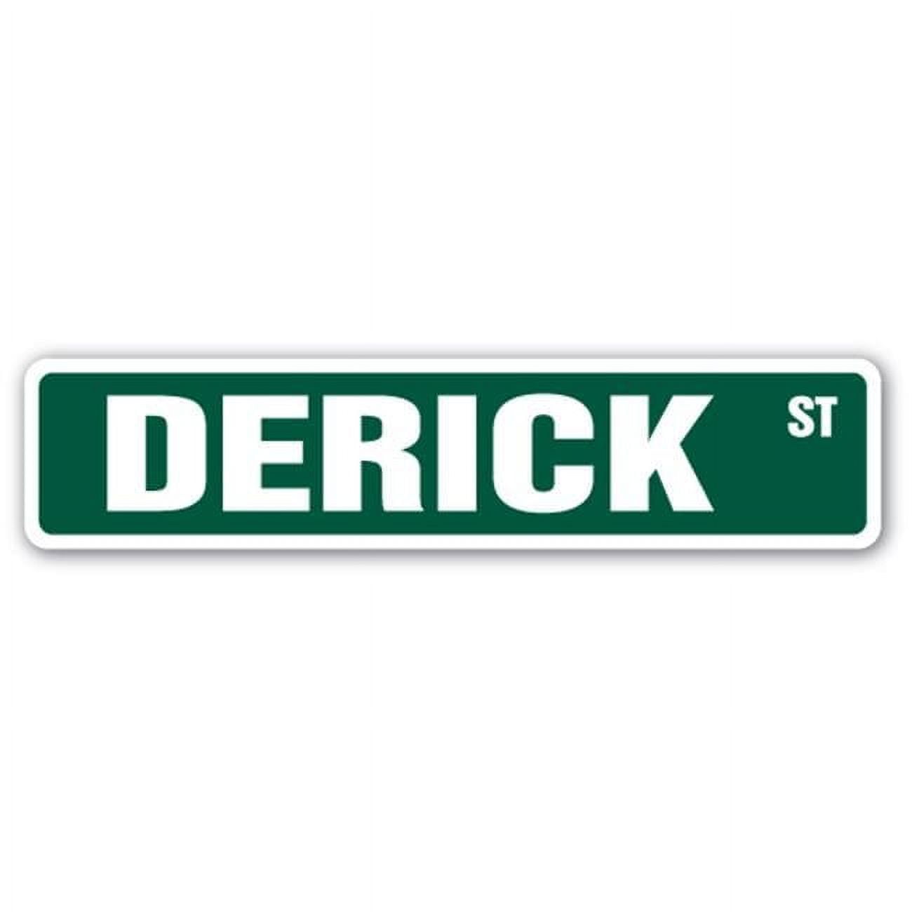 4 x 18 in. Childrens Name Room Street Sign - Derick - Walmart.com