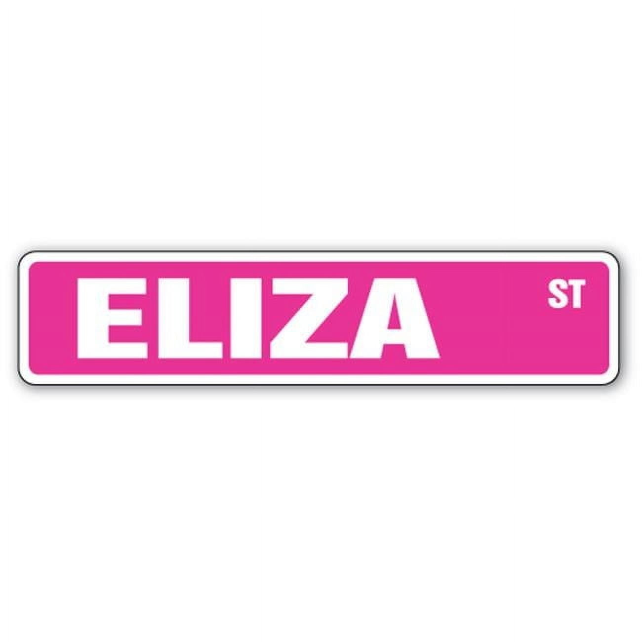 4 x 18 in. Childrens Name Room Street Sign - Eliza - Walmart.com