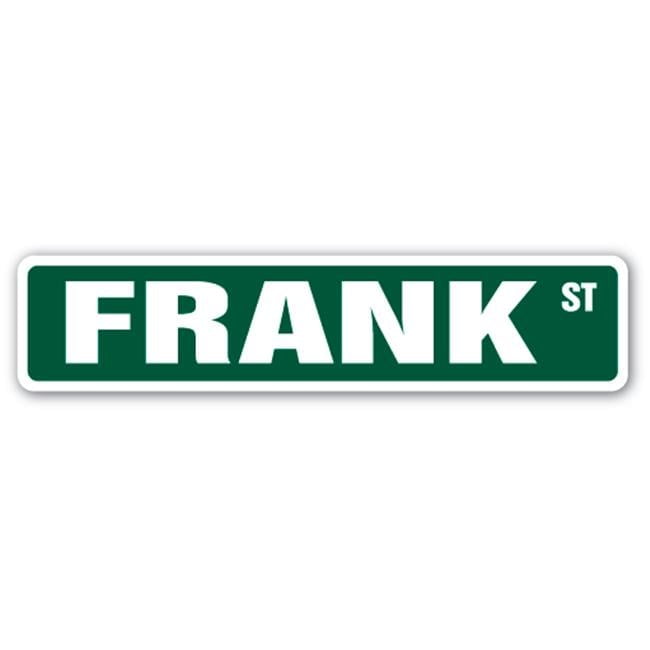 4 x 18 in. Childrens Name Room Street Sign - Frank - Walmart.com