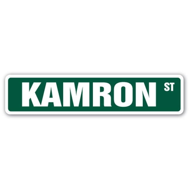 4 x 18 in. Childrens Name Room Street Sign - Kamron - Walmart.com