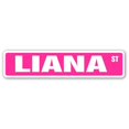 4 x 18 in. Childrens Name Room Street Sign - Liana - Walmart.com