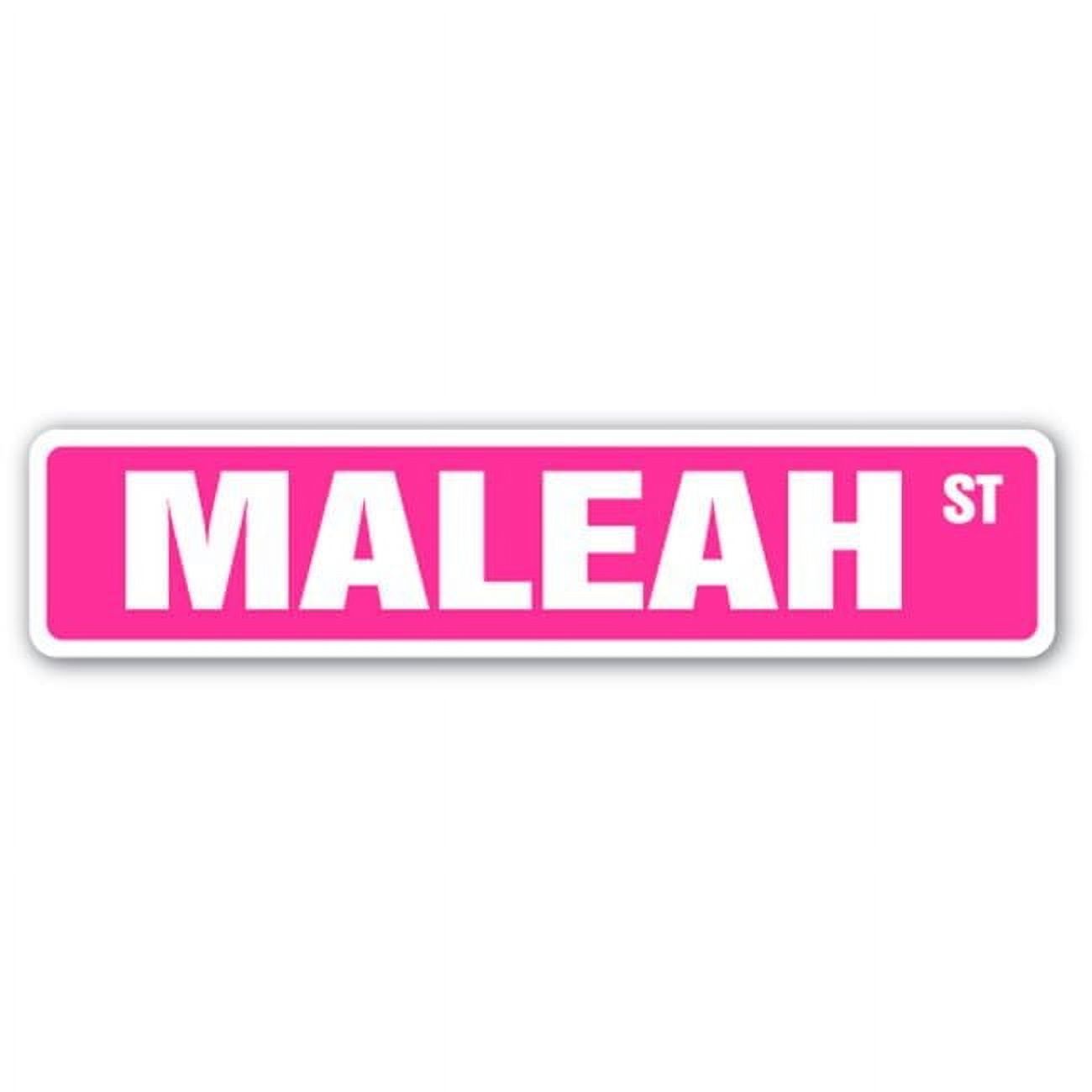 4 x 18 in. Childrens Name Room Street Sign - Maleah - Walmart.com