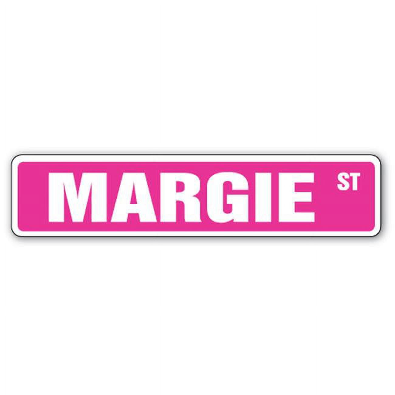 4 x 18 in. Childrens Name Room Street Sign - Margie - Walmart.com