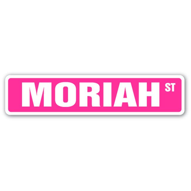 4 x 18 in. Childrens Name Room Street Sign - Moriah - Walmart.com