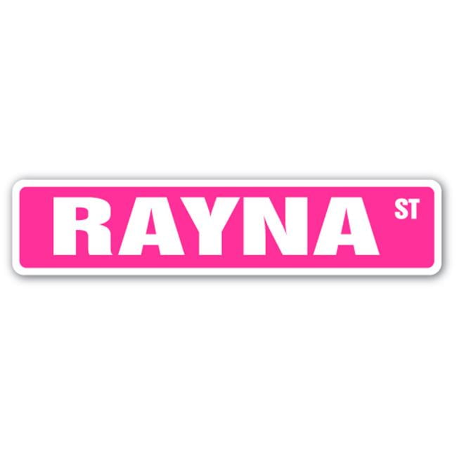 4 x 18 in. Childrens Name Room Street Sign - Rayna - Walmart.com