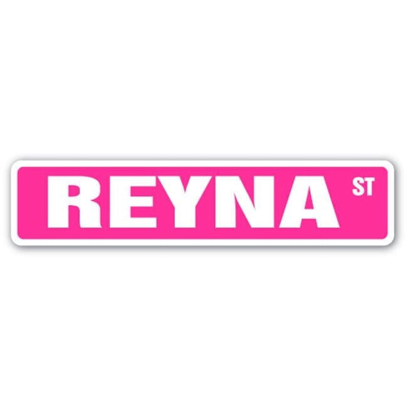 4 x 18 in. Childrens Name Room Street Sign - Reyna - Walmart.com