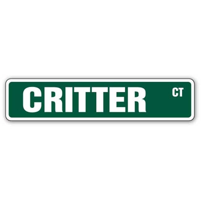 4 x 18 in. Critter Street Sign - Bug Pest Animal Insect Signs - Walmart.com
