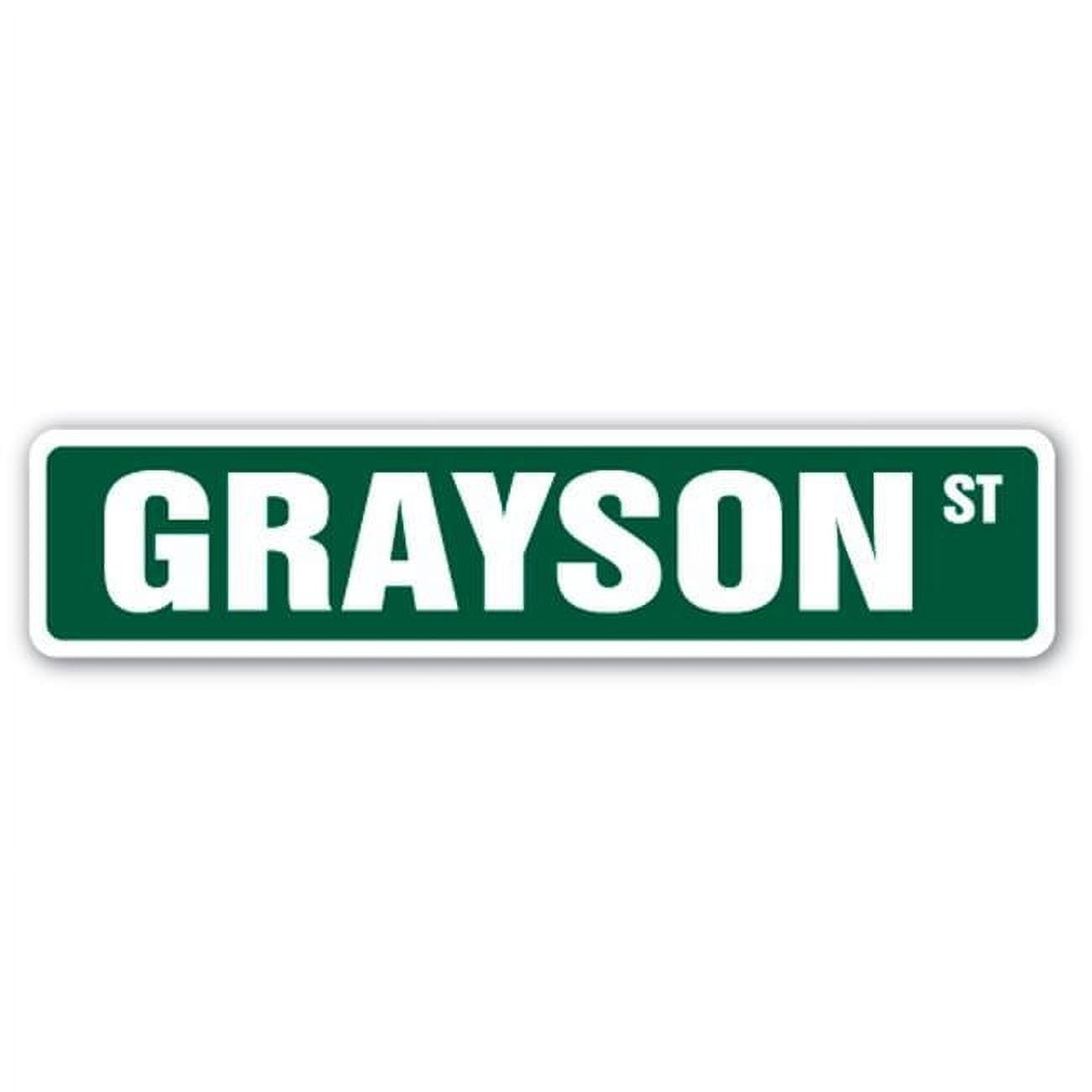 4 x 18 in. Grayson Street Sign - Walmart.com
