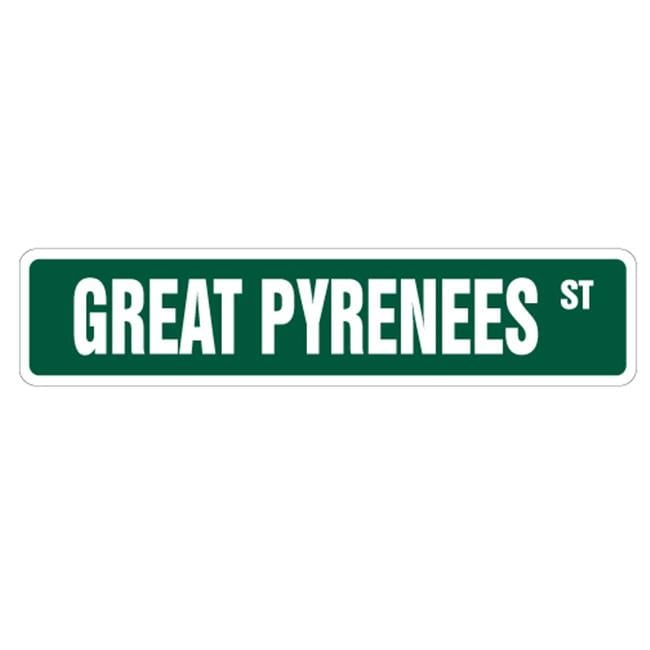 4 x 18 in. Great Pyrenees Street Sign - Walmart.com